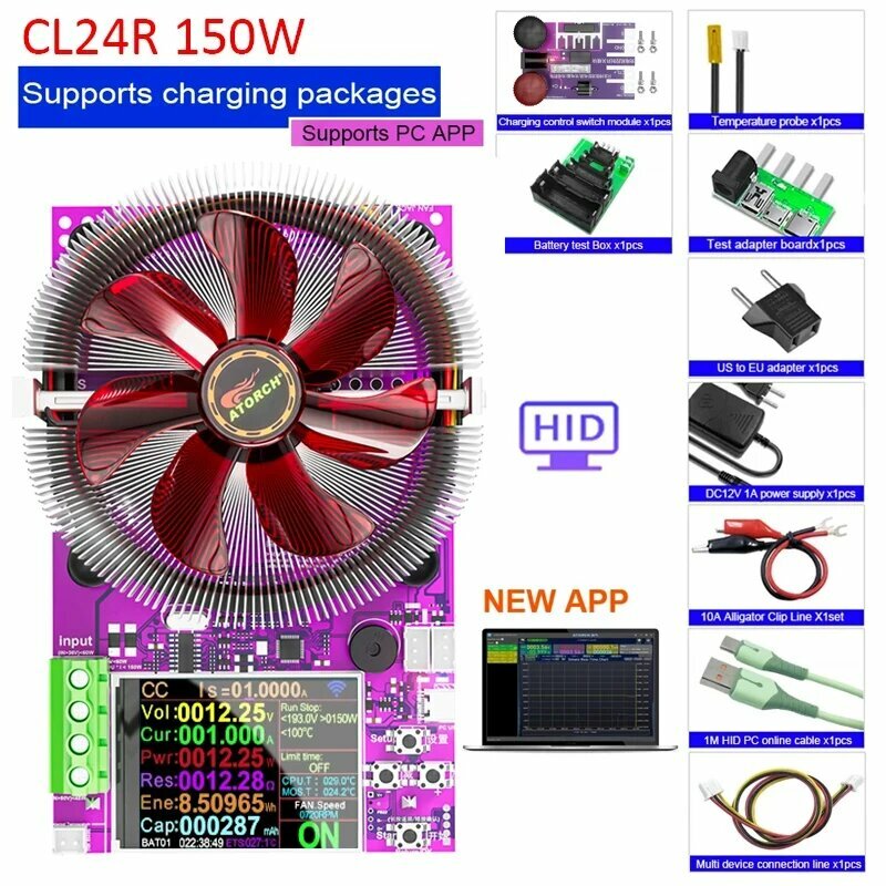 ATORCH CL24R 150W Тестер аккумуляторов с коробкой