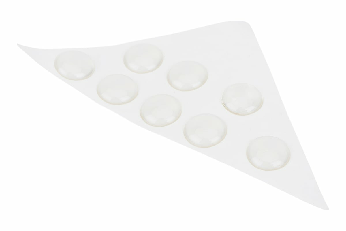 Европартнер дверной самоклеящийся бампер прозрачный набор 8 шт для защиты дверного полотна