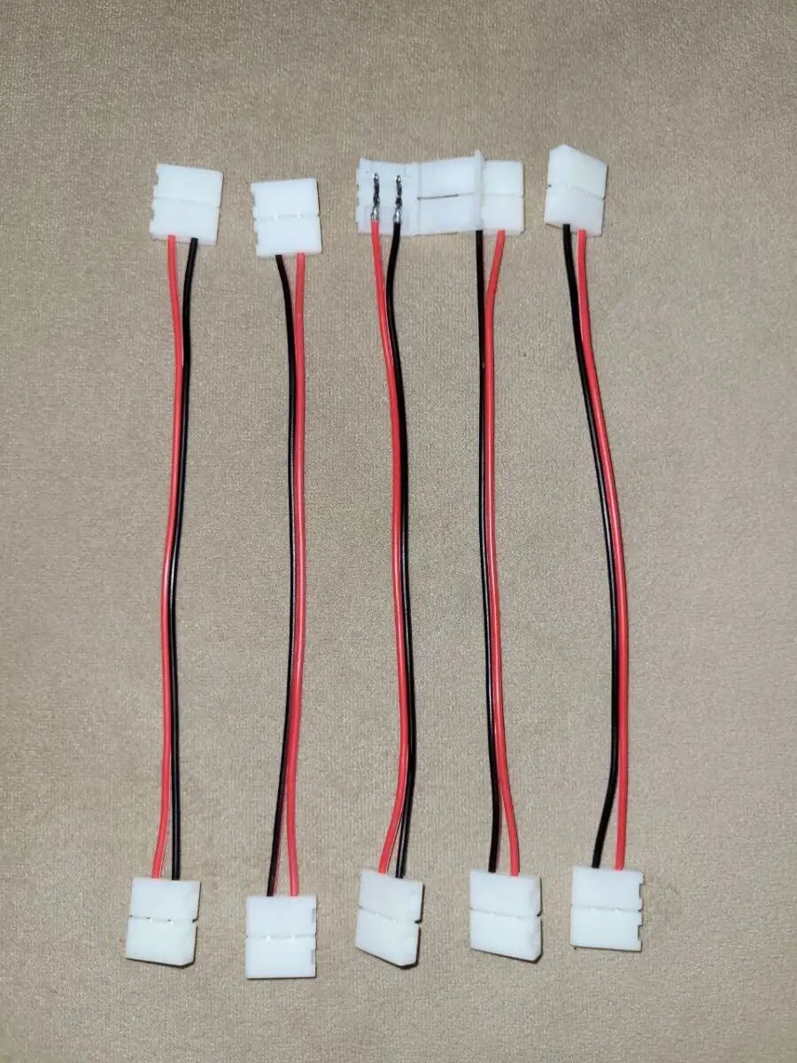 Гибкий коннектор для одноцветной диодной ленты 10мм, 5 шт