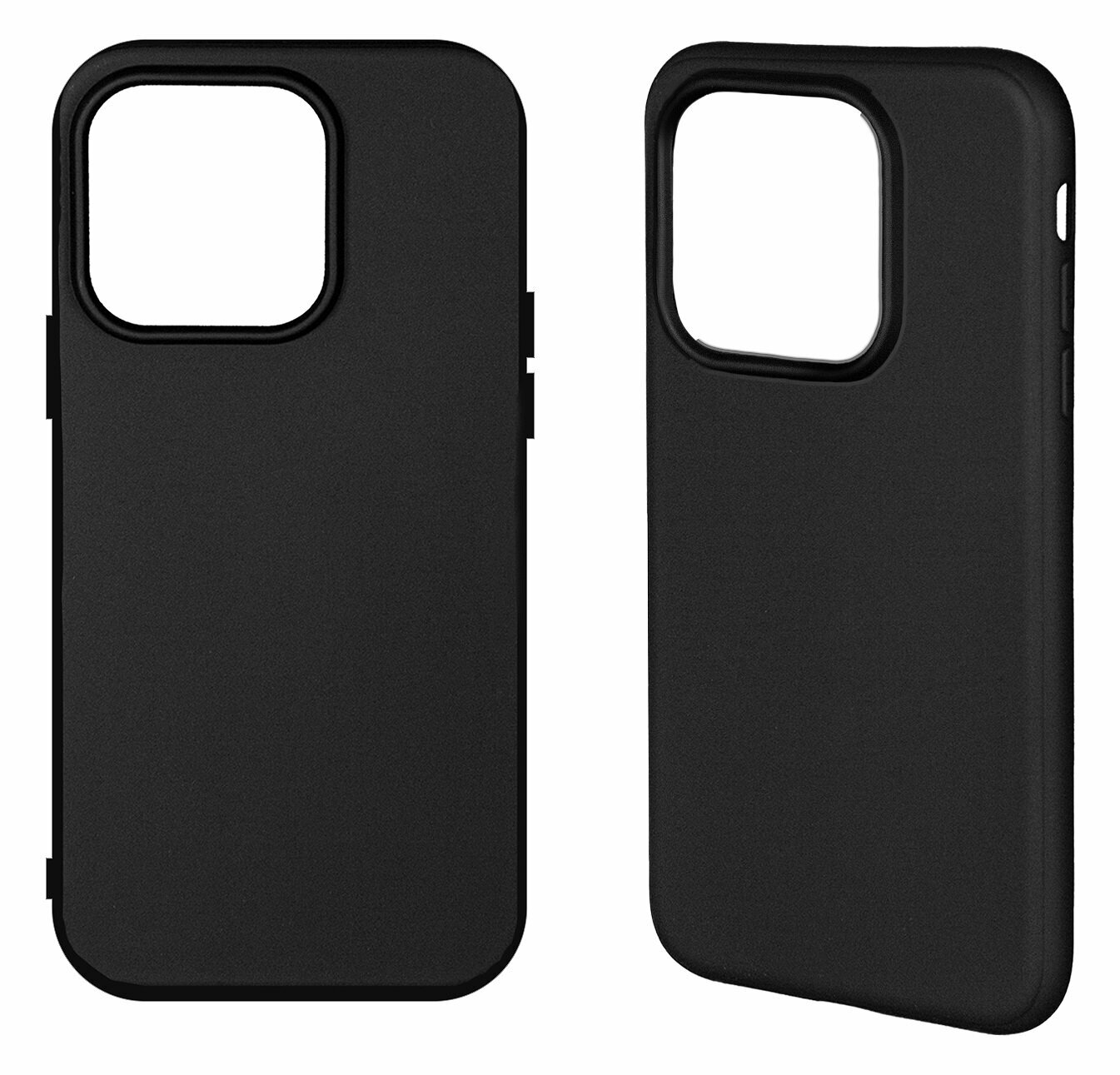 Чехол iPhone 15 Pro TPU матовый черный (IS007965)