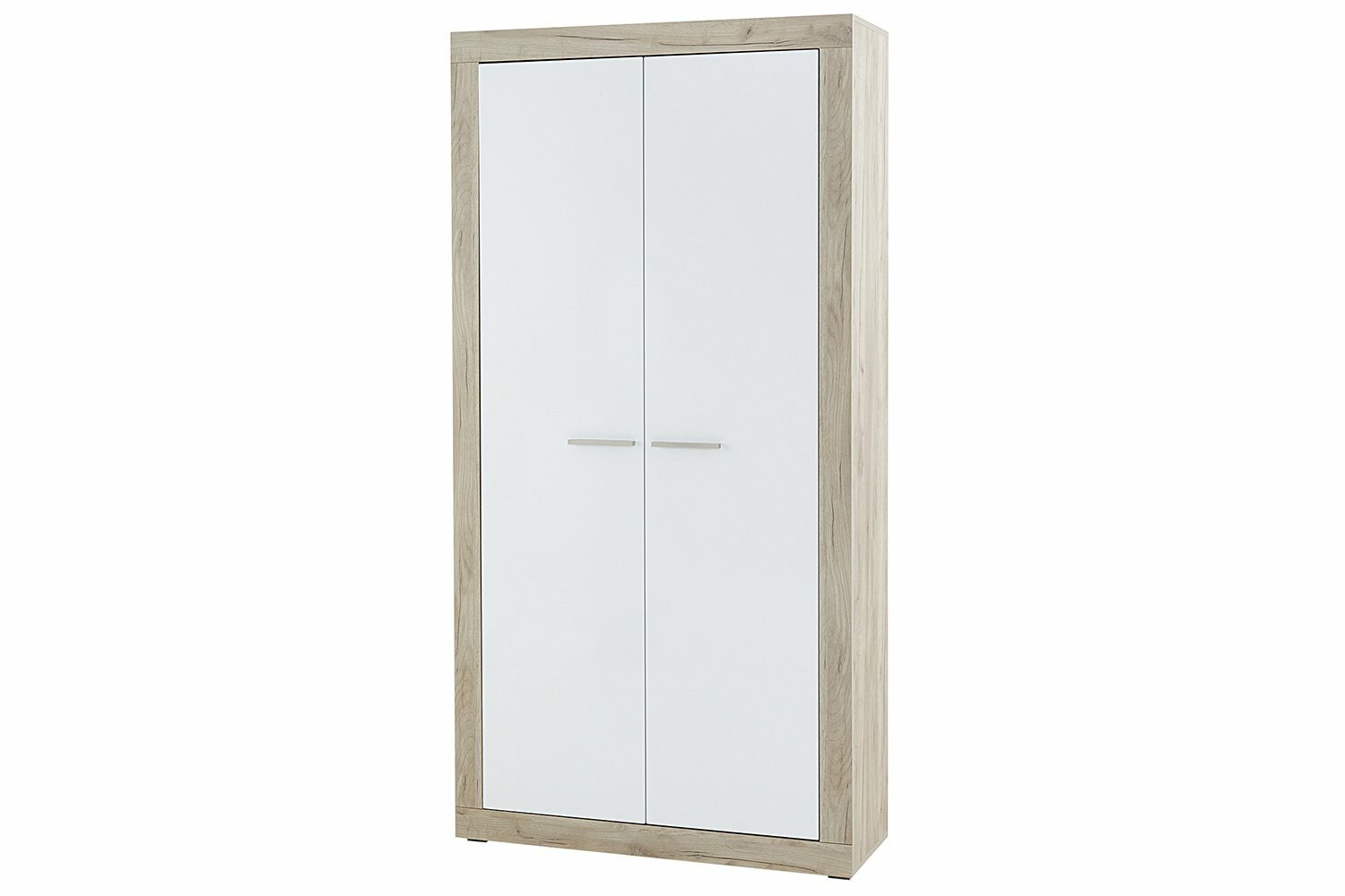 Шкаф для одежды Hoff Мартин, напольный, 105,4х209,9х37 см, МДФ/ЛДСП, цвет белый глянец, дуб серый craft