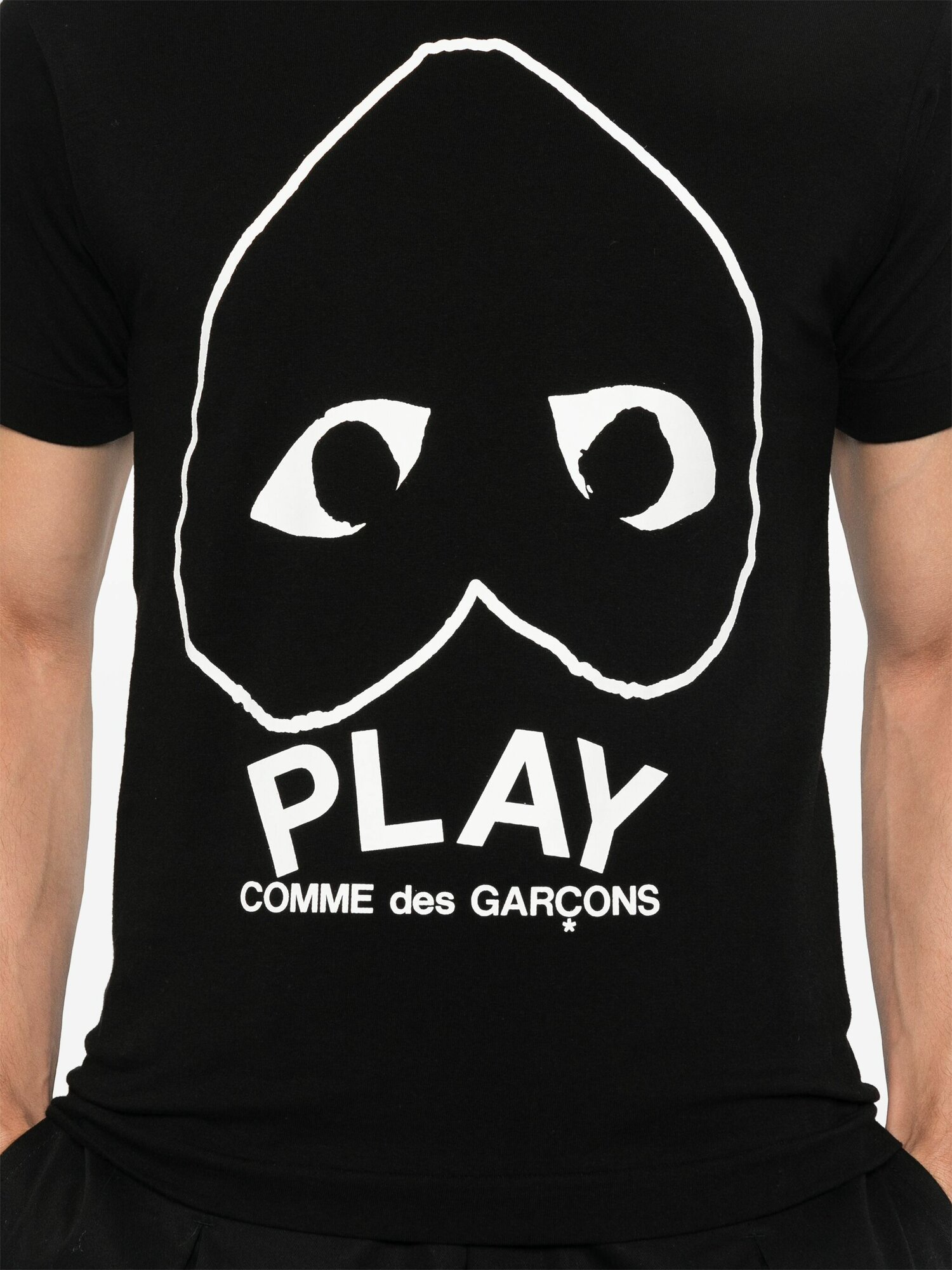 Футболка COMME des GARCONS, размер M, черный — фото 1