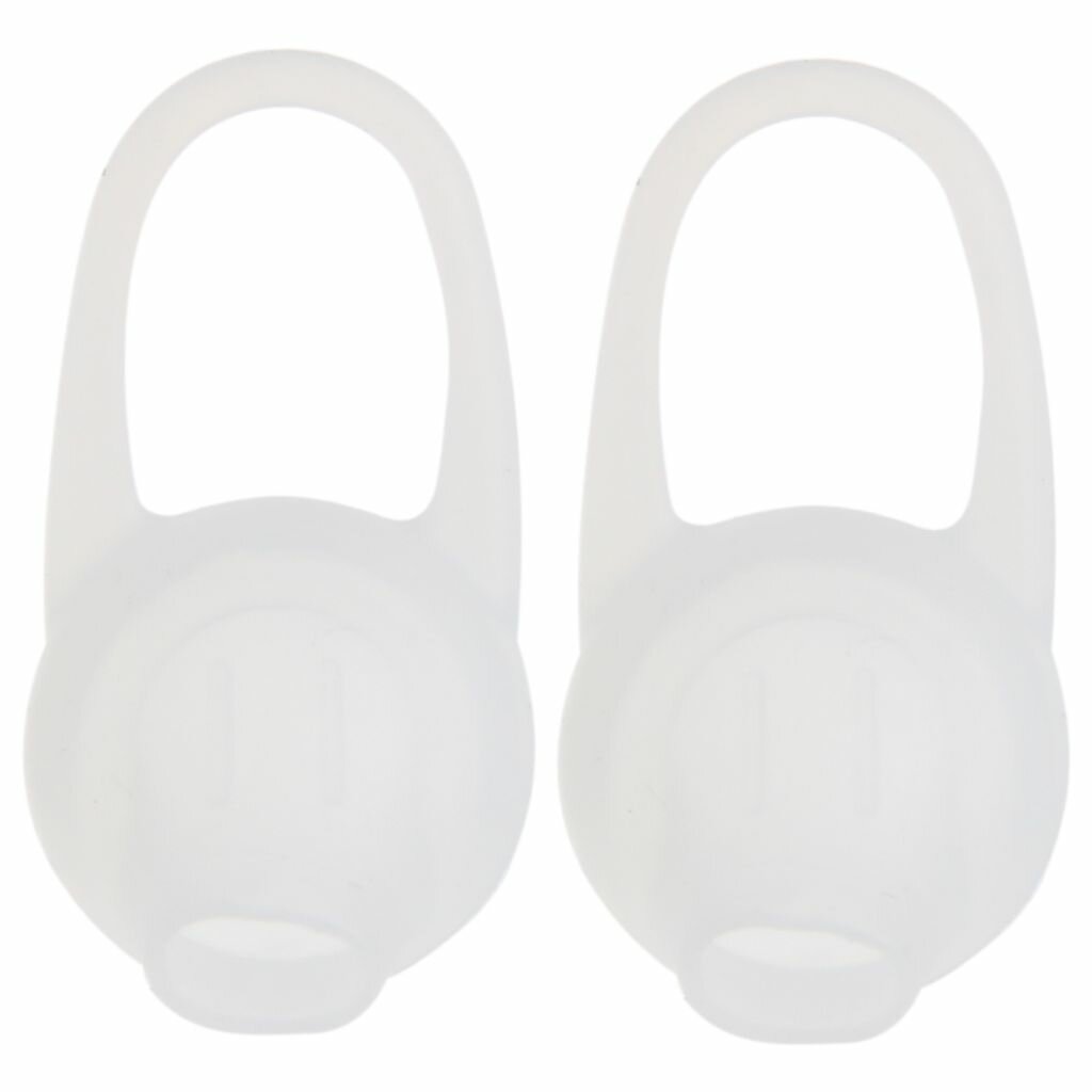 2 силиконовых амбушюра для Bluetooth-гарнитуры - полупрозрачные белые