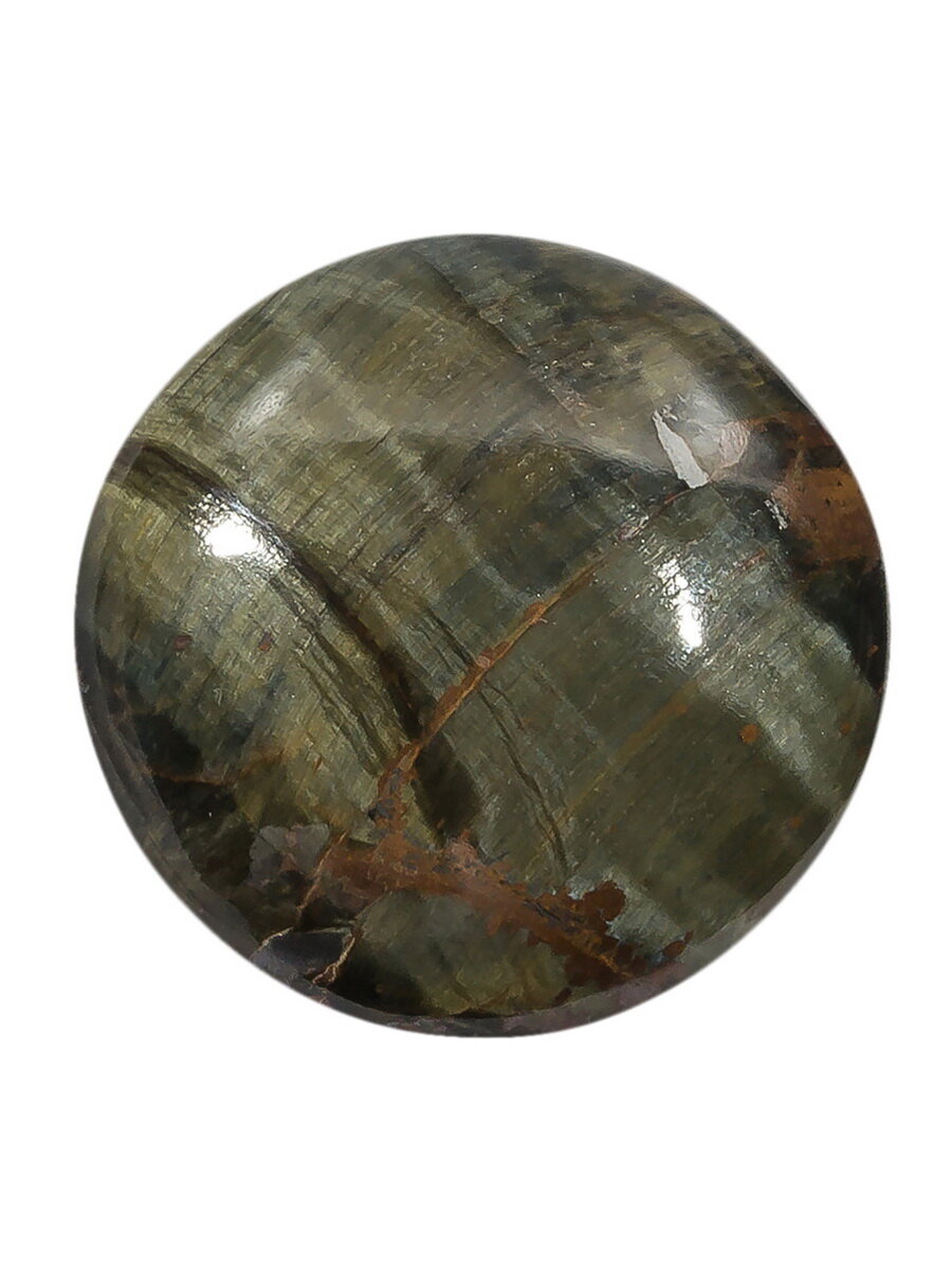 Кабошон Соколиный глаз 27х27х5 мм.