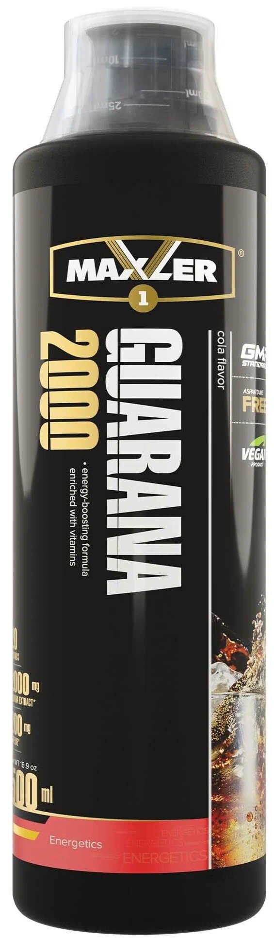 Энергетический напиток Maxler Guarana 2000 Cola, кофеин, гуарана, без мальтодекстрина