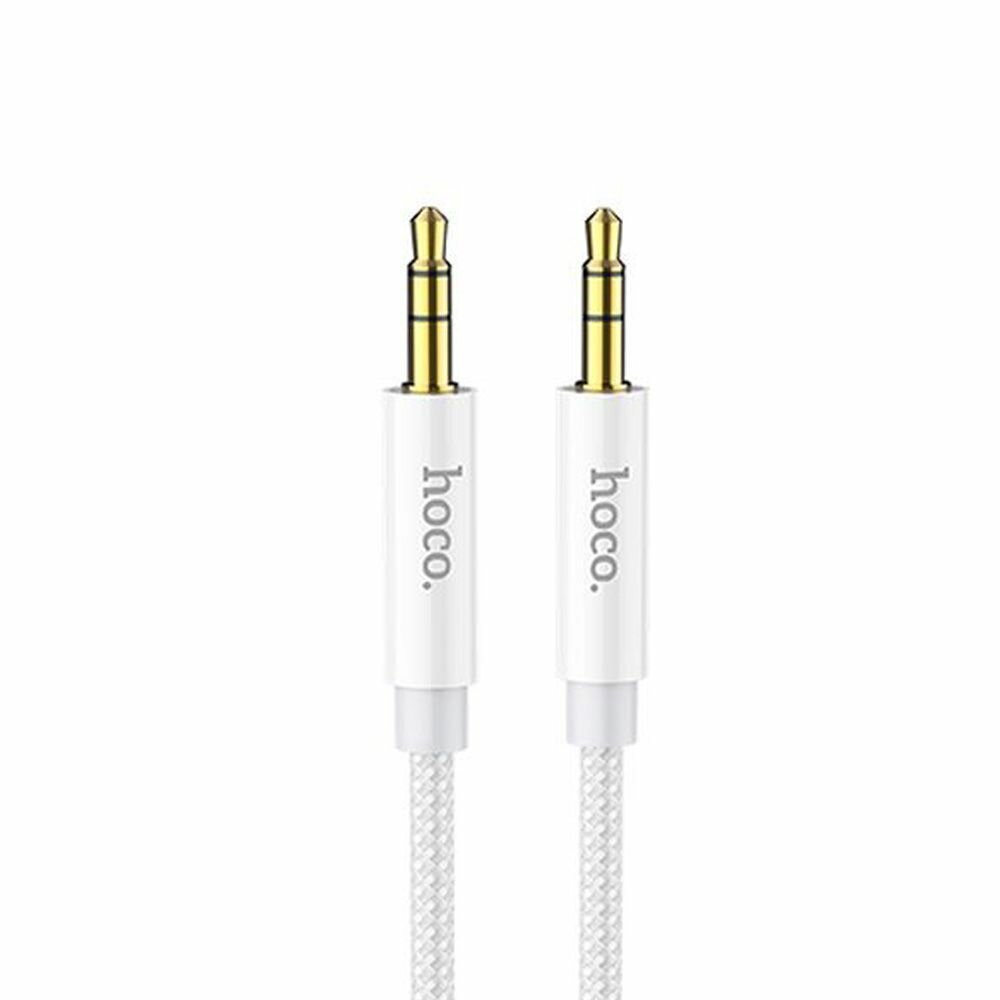 Аудиокабель HOCO UPA19 3.5мм, 1м, нейлон (серый)