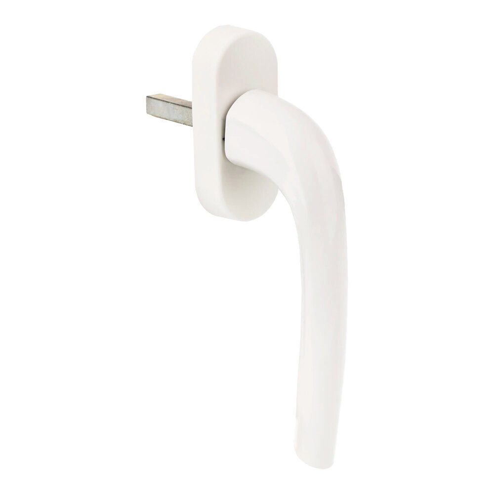 Ручка для окон ПВХ с блокиратором Elementis штифт 43 мм белая