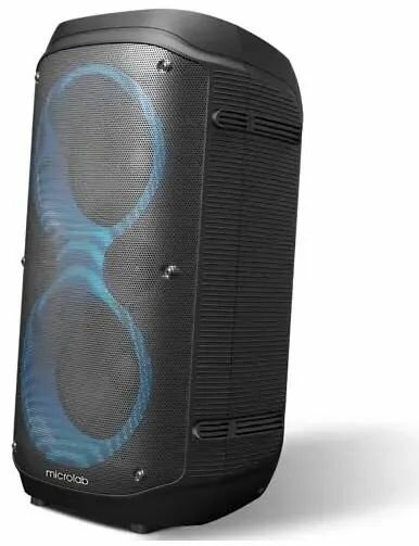 Портативная акустика Microlab PT600, FM-радио, 2 динамика, подсветка