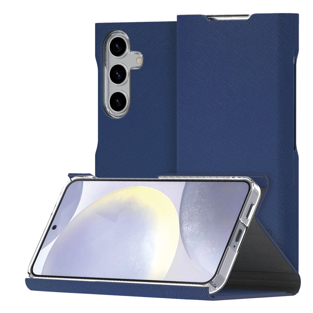 Чехол Araree Bonnet Stand для Samsung Galaxy S24, с подставкой, синий