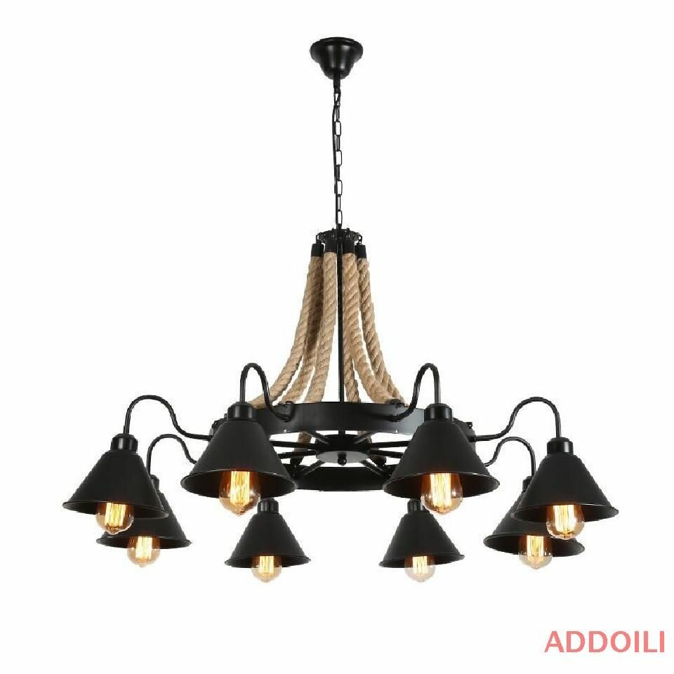 Потолочная люстра, светодиодная люстра , черный