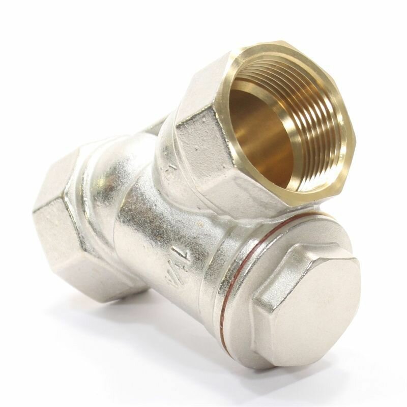 Фильтр грубой очистки для воды сетчатый резьбовой 1 1/4", PN16, WAAG, латунь, (холодная/горячая вода)