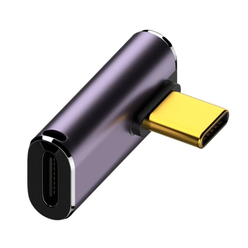 Адаптер USB Type-C (папа) - Type-C (мама) фиолетовый