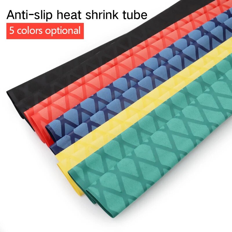 Противоскользящая термоусадочная трубка ПВХ 5 цветов Синий, 35mm