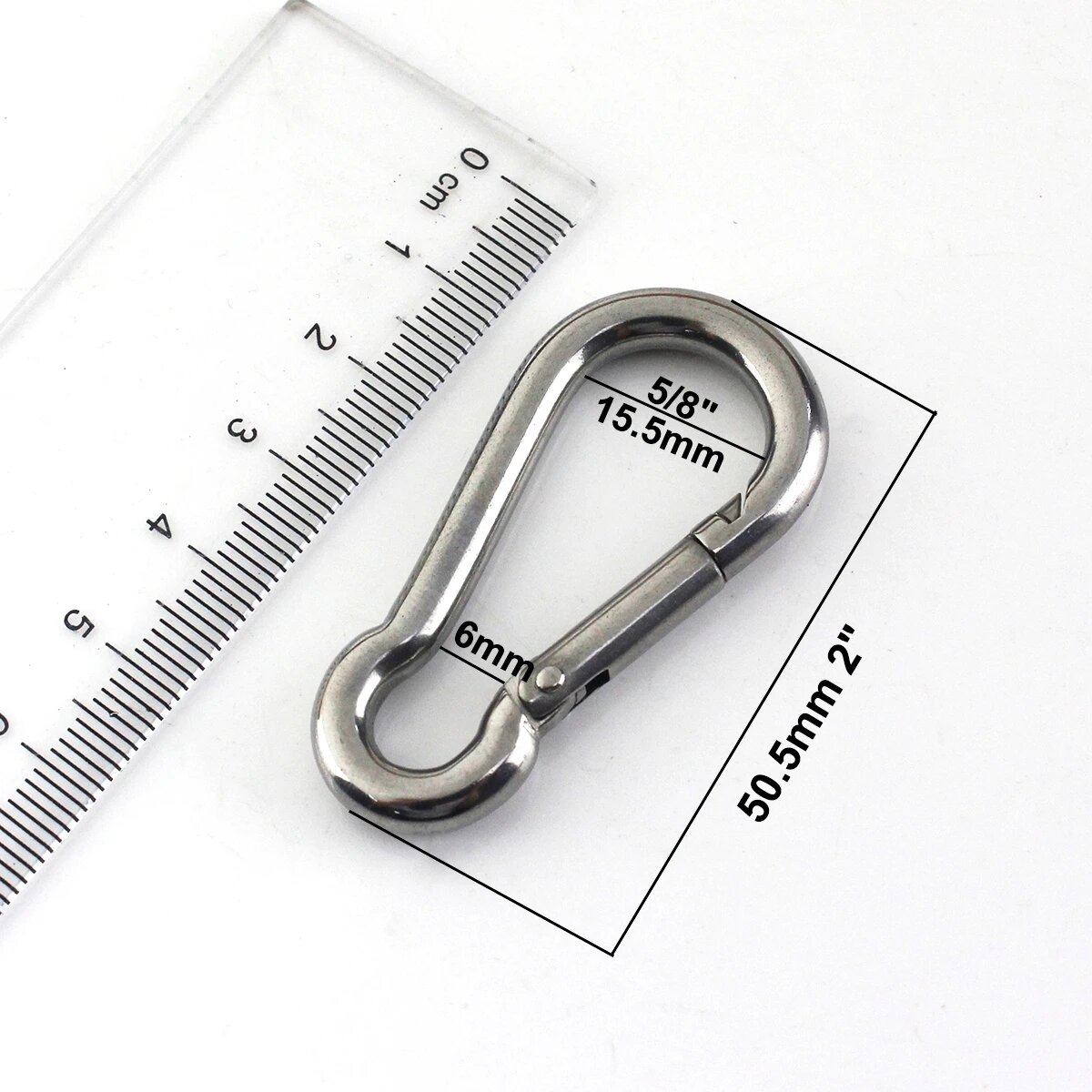 1x застежка-карабин из нержавеющей стали, застежки-карабины, зажимы для пружинных ворот, кожаная сумка для домашних животных, поводка, ремешок, лямка, брелок