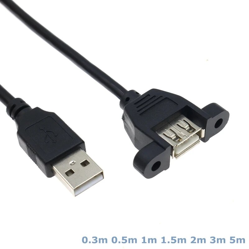 CableCC USB 2.0 кабель-удлинитель папа-мама 0.3-5 м 0.3m