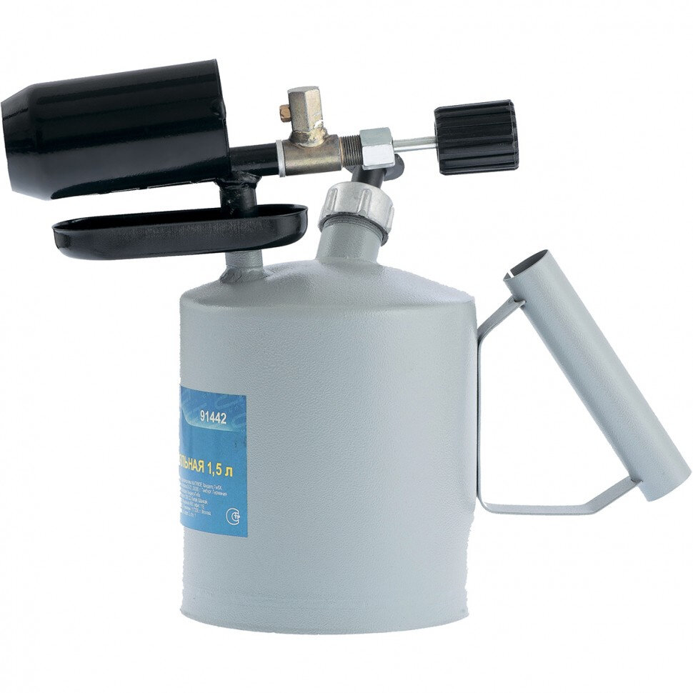 Лампа паяльная Сибртех бензиновая, 5 кВт, объём 1,5 л (91442)