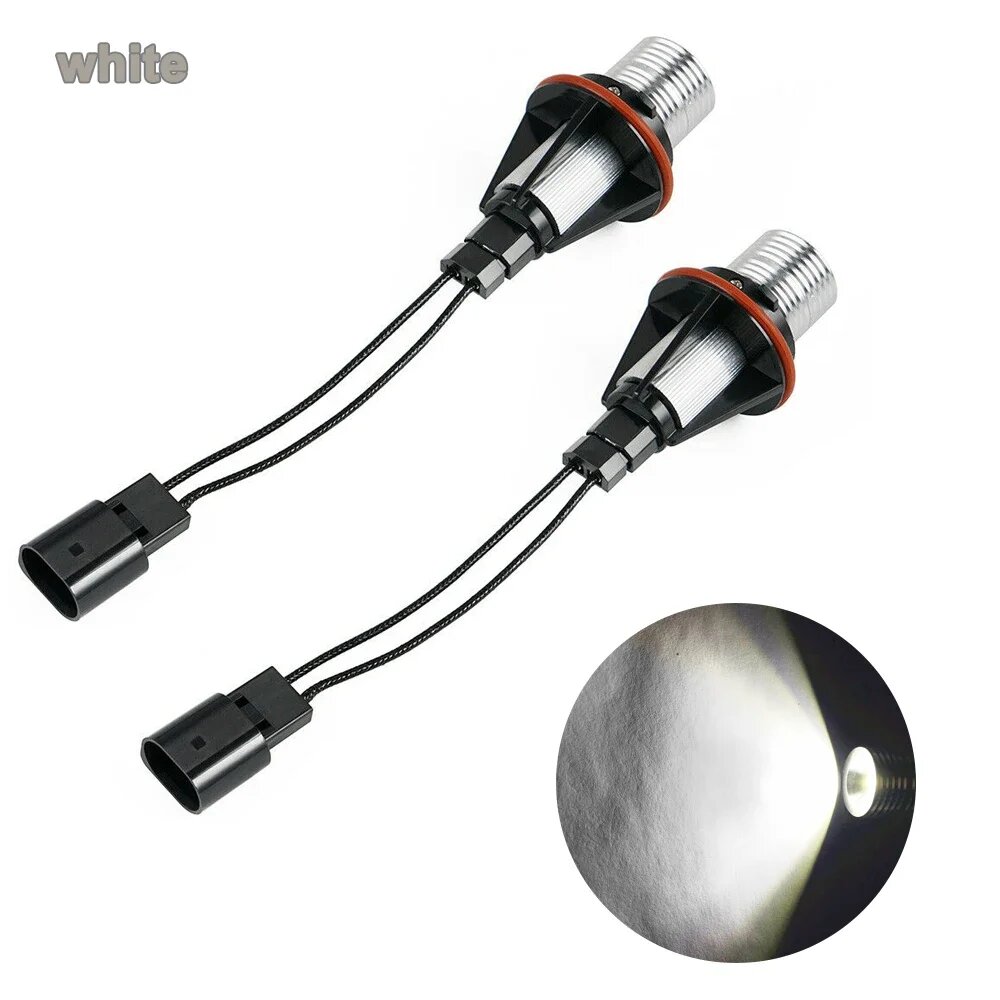 Глаза ангела для BMW E39, E60, E63, E64, E53, 5, 6, 7, X3, X5, 2 шт. White