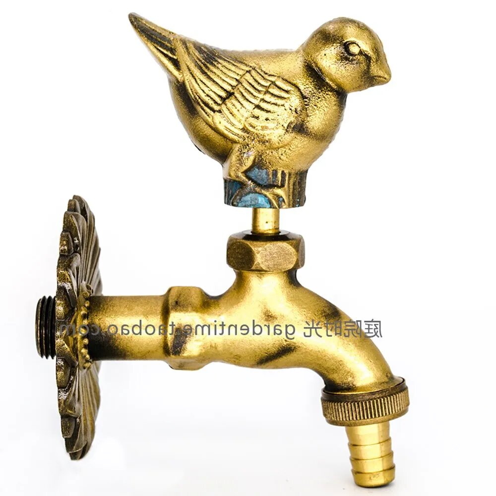 Тяжелый садовый кран Животный садовый basin кран Воробьиный кран-A1