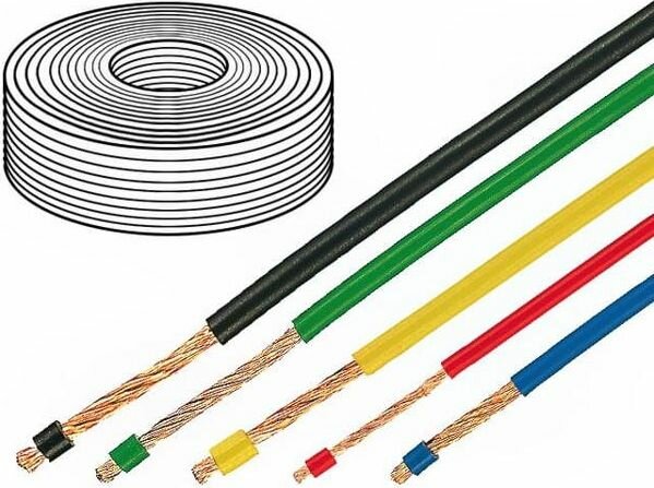 Провод HELUKABEL 15601 Провод LifY многопров Cu 1x1мм2 ПВХ черный 300/500В кратно 1м