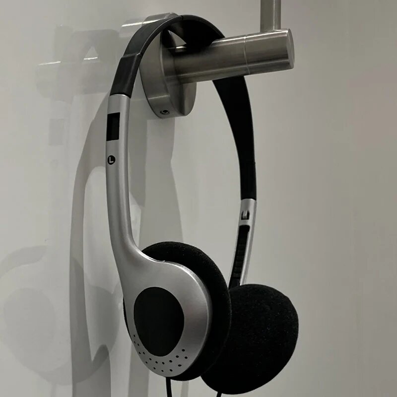 1 шт, классическая ретро-гарнитура, музыкальная Mp3 Walkman, ретро чувства, портативные проводные маленькие наушники, спортивный модный реквизит для фотосессии