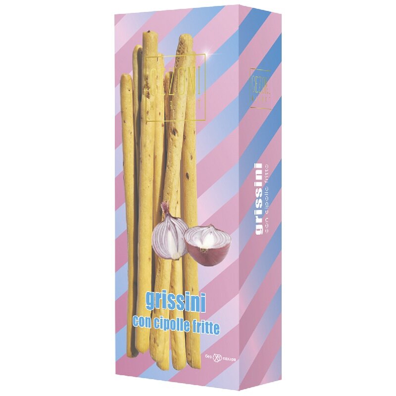 Гриссини CEZONI с хрустящим жареным луком /картон/ 150г*1
