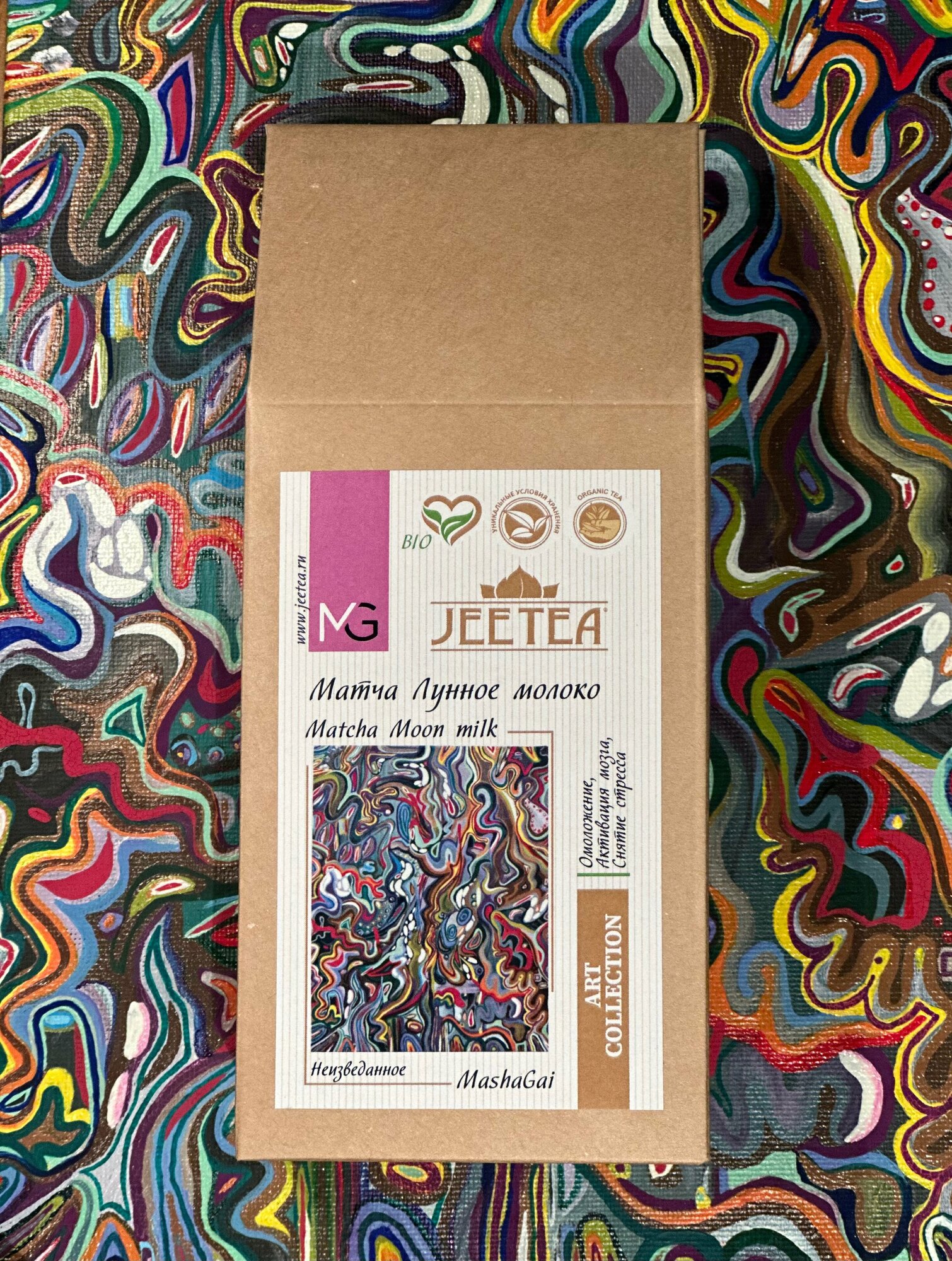 Чай JEETEA Матча Лунное Молоко Б/сах, 8 х 100 гр