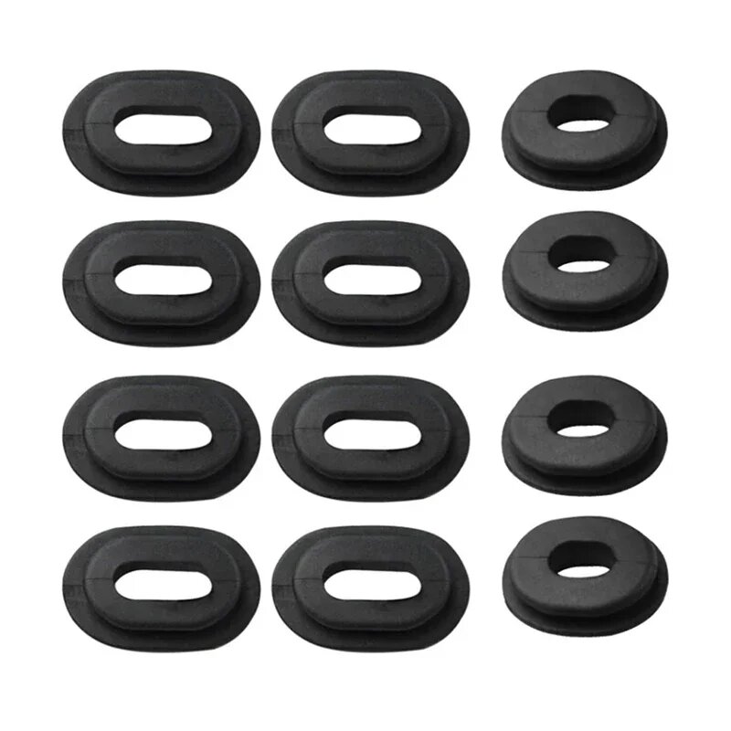 12 шт./компл, боковая крышка кузова мотоцикла, черная резиновая втулка, обтекатель, шайба, CG-WY