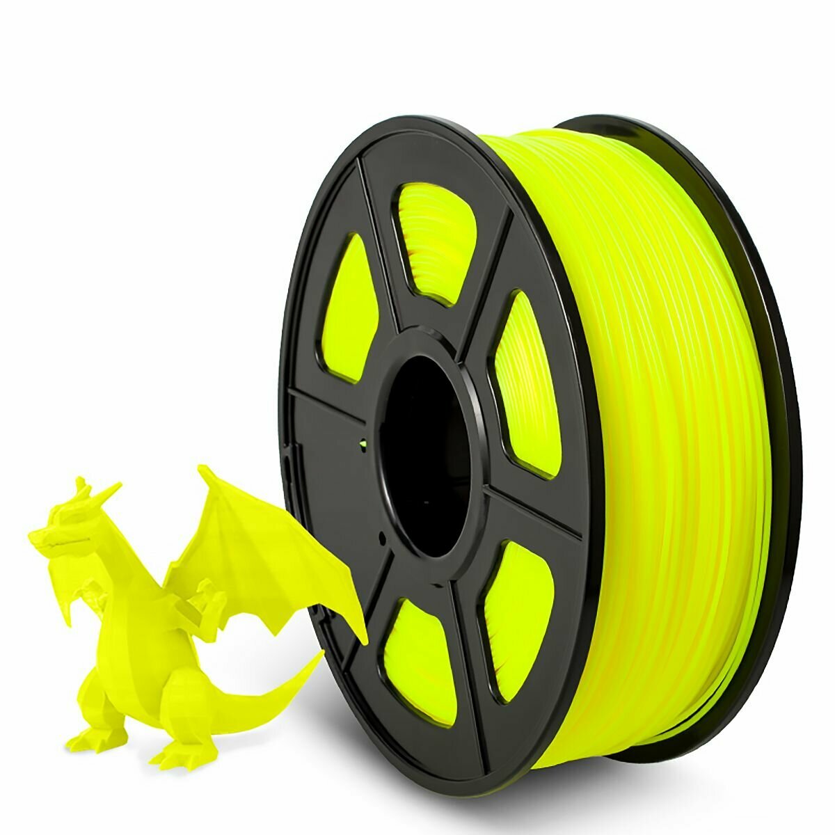 Филамент NVPRINT ABS Yellow для 3D печати диаметр 1.75мм длина 330 метров масса 1 кг