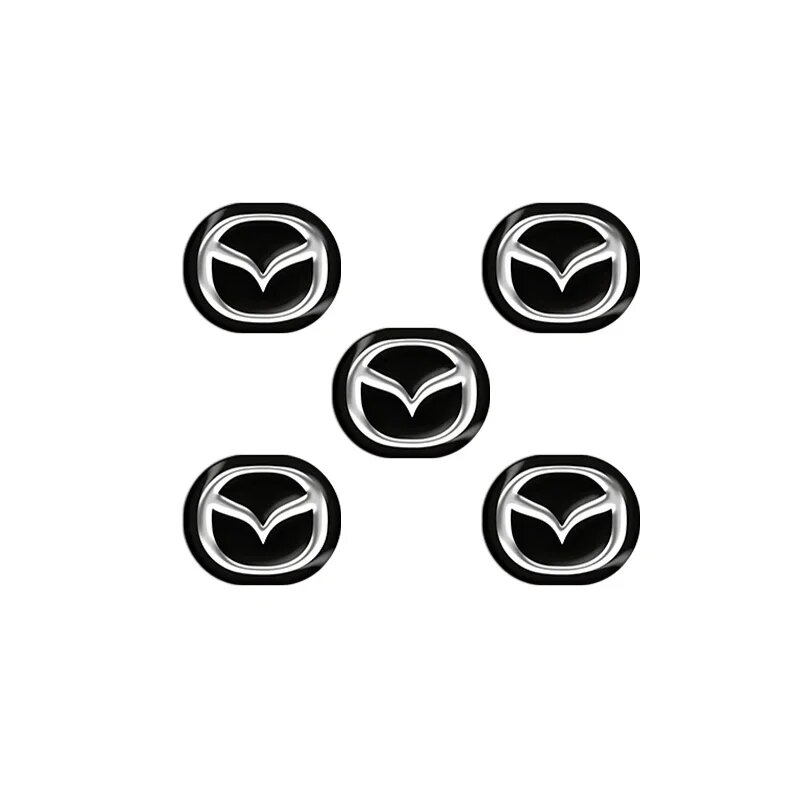 5 шт. наклейки логотипа Mazda для колесных дисков