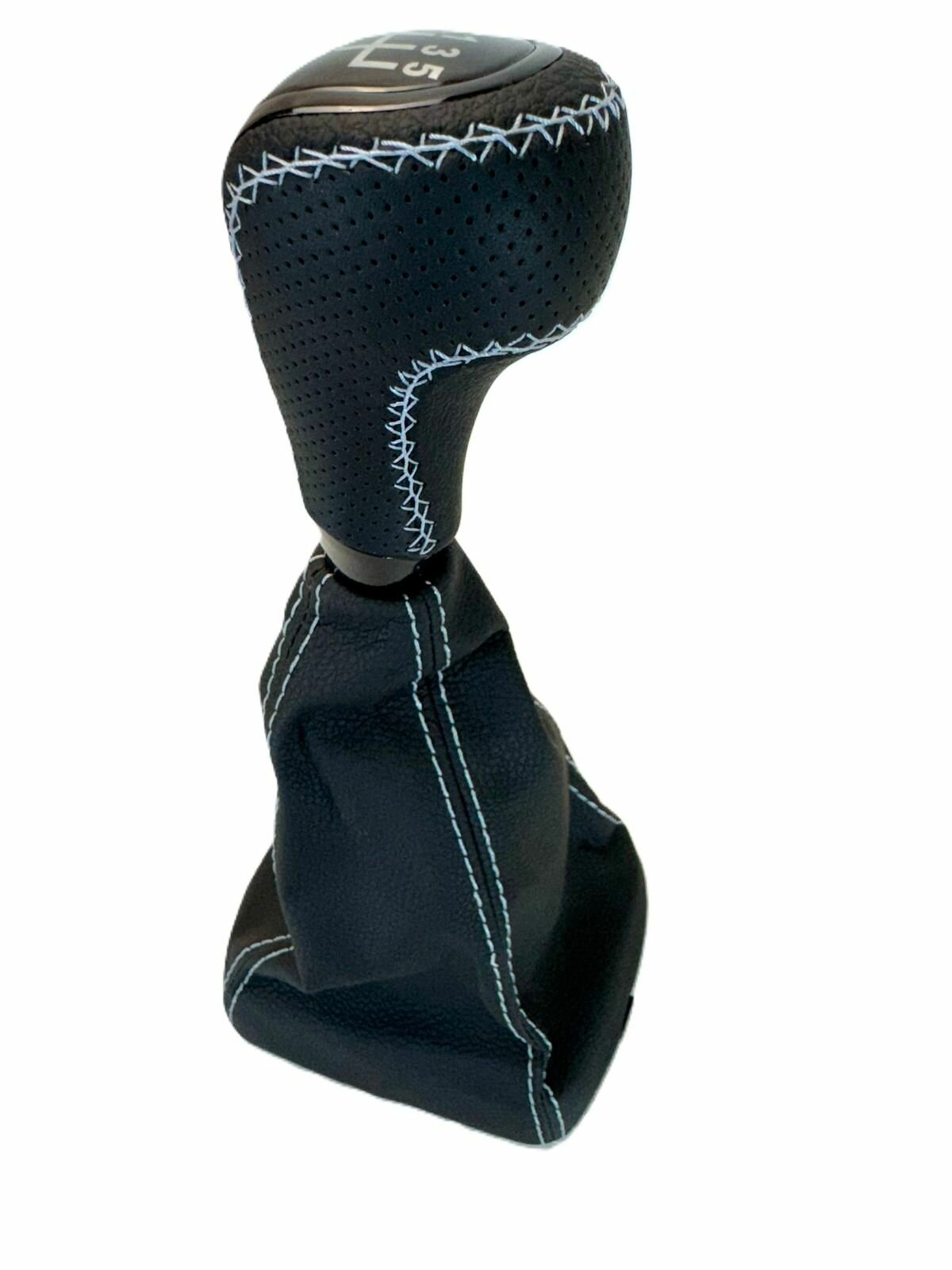 Ручка КПП в стиле Vesta c перфорацией серая Lada 2113,2114,2115.