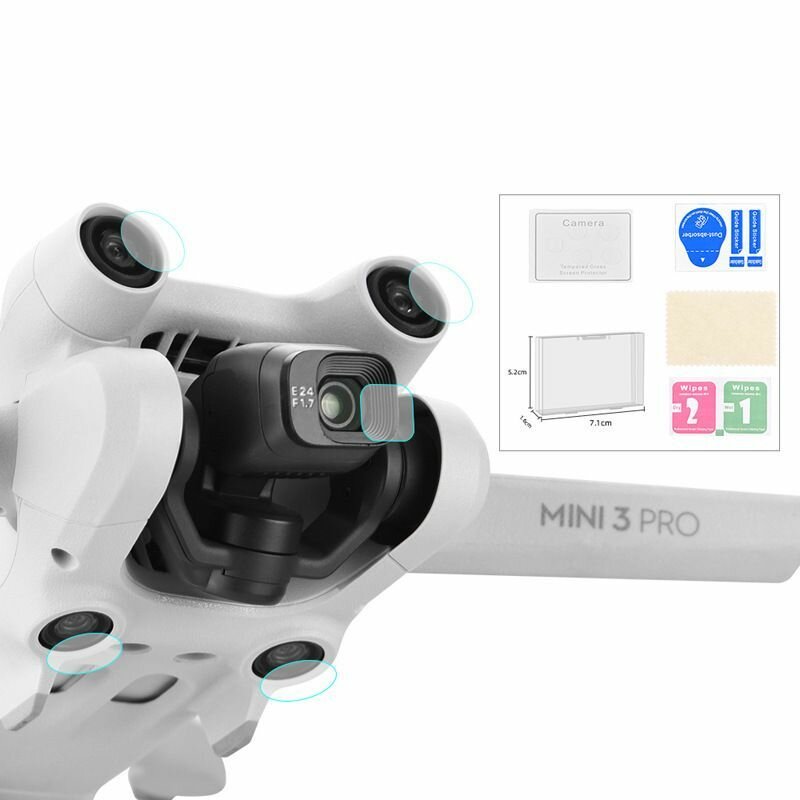 Плёнка MyPads для защиты камер квадрокоптера DJI Mini 3 PRO