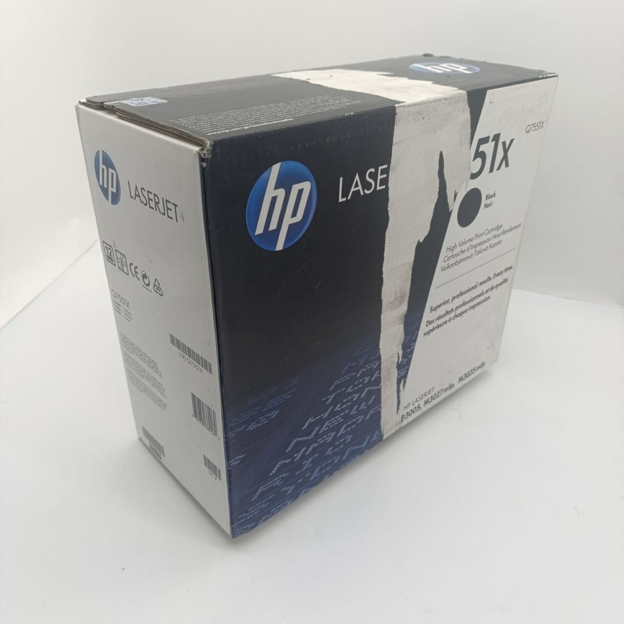 Картридж HP лазерный №51X (Q7551X) черный увеличенный для принтера LaserJet М3035/3027/P3005. Товар уцененный