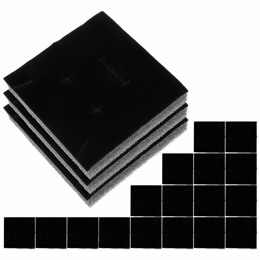 Подкладка из пены для ювелирных коробок, защитная прокладка 8x8x1.5 см, комплект из 20 штук