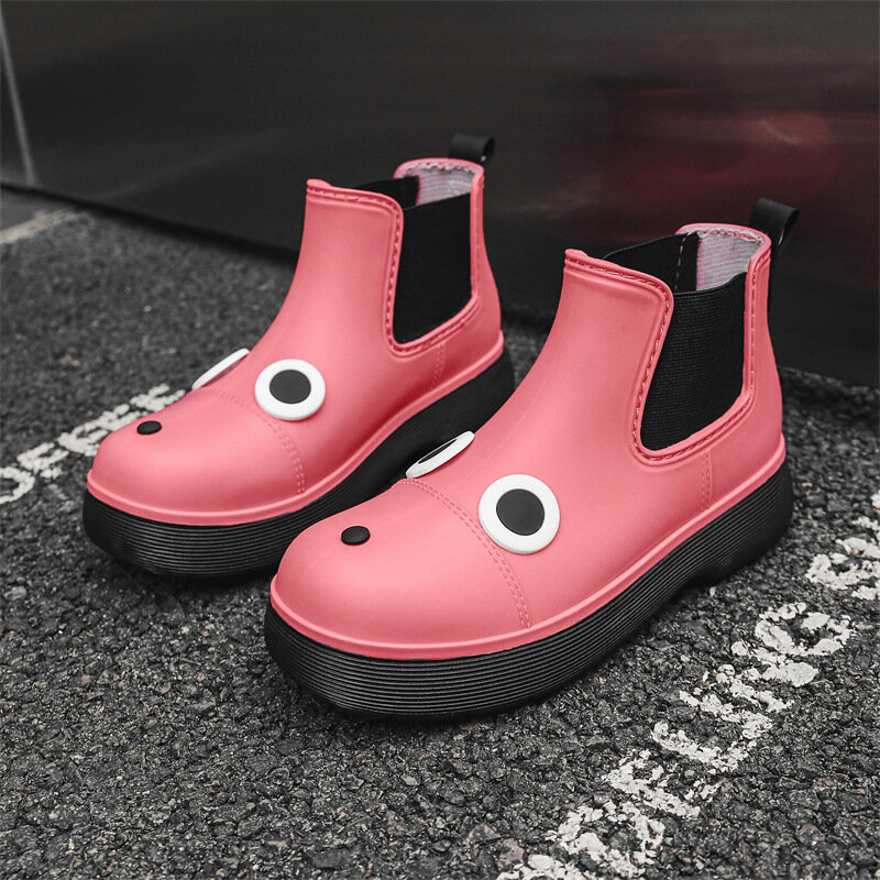 Летние полусапожки Челси резиновые сапоги женские короткие резиновые туфли на резинке резиновые сапоги легкие водонепроницаемые ботинки для отдыха на природе