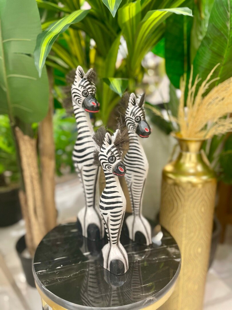 Статуэтка Зебра набор 3 шт Casaentera CE12-873442 белый/черный h300;350;400