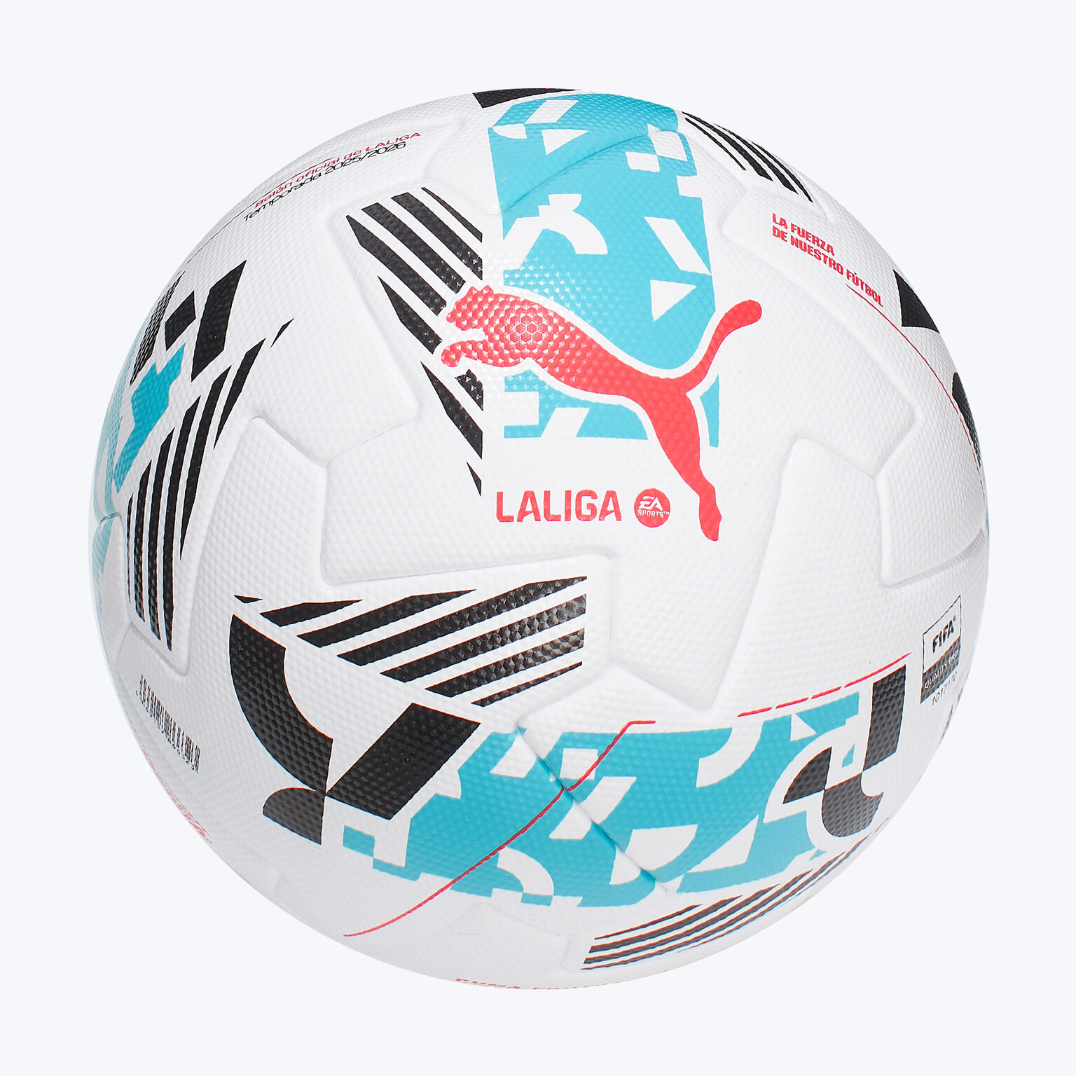 Футбольный мяч Puma Orbita LALIGA 1 (FIFA PRO) 08462901, размер 5, Белый - Голубой