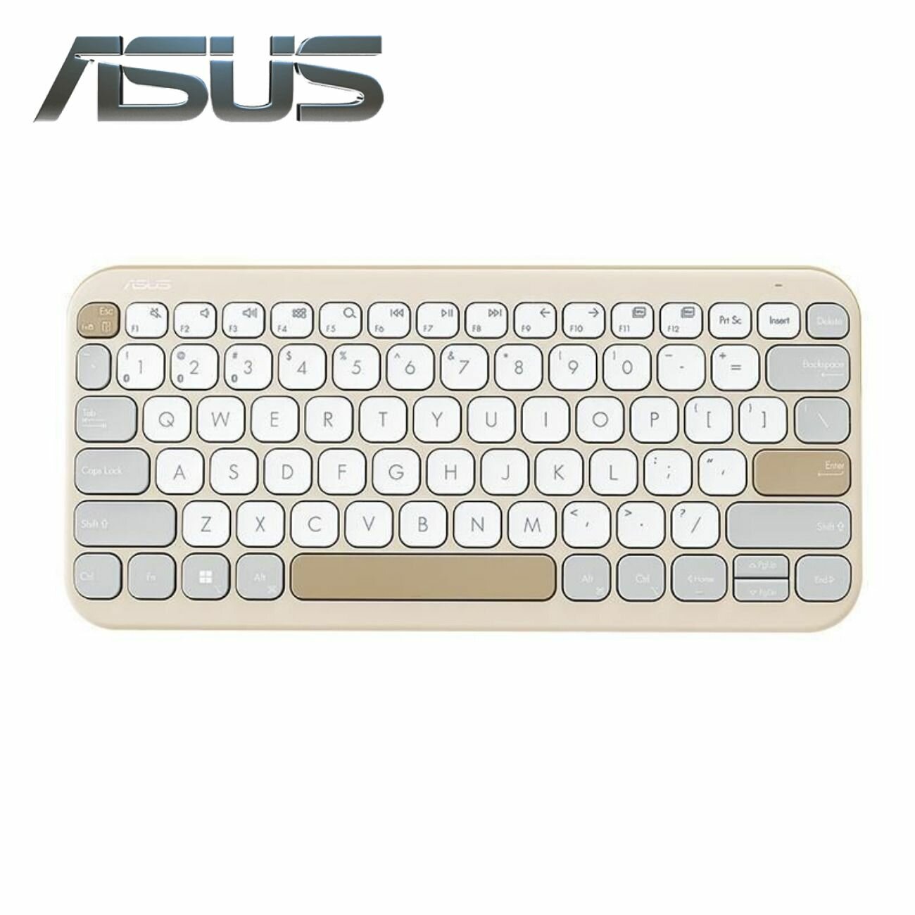 ASUS Игровая клавиатура беспроводная , (Cherry MX RGB Grey), Английская раскладка, кремовый