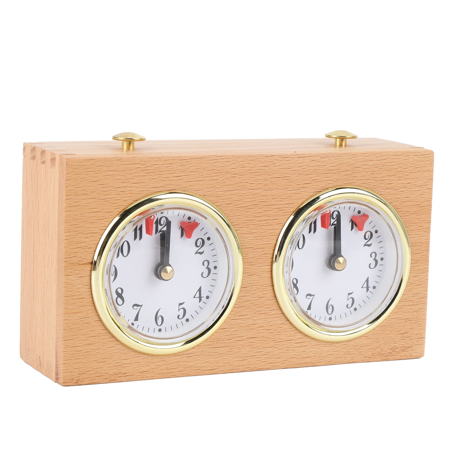Шахматные часы аналоговый таймер ретро деревянный соревновательный хронометраж высокоточный механический инструмент