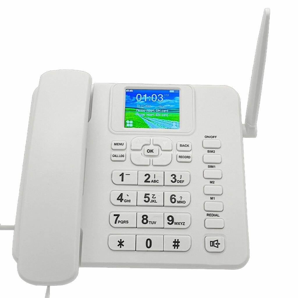 GSM беспроводной стационарный телефон 2G белый