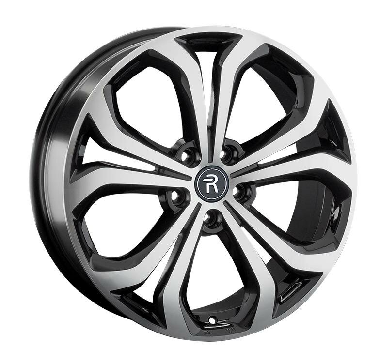 Диск автомобильный литой REPLAY CHG19 19x7.5 5x114.3 et35 dia60.1 Чёрный глянцевый с полированной лицевой частью