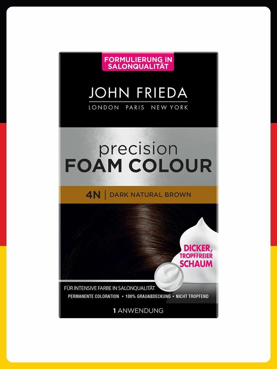 Стойкая пена-краска Precision Foam Color 4N, темно-коричневый, 1 упаковка