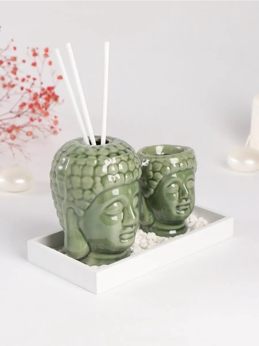 Керамический диффузор с подсвечником для ароматерапии