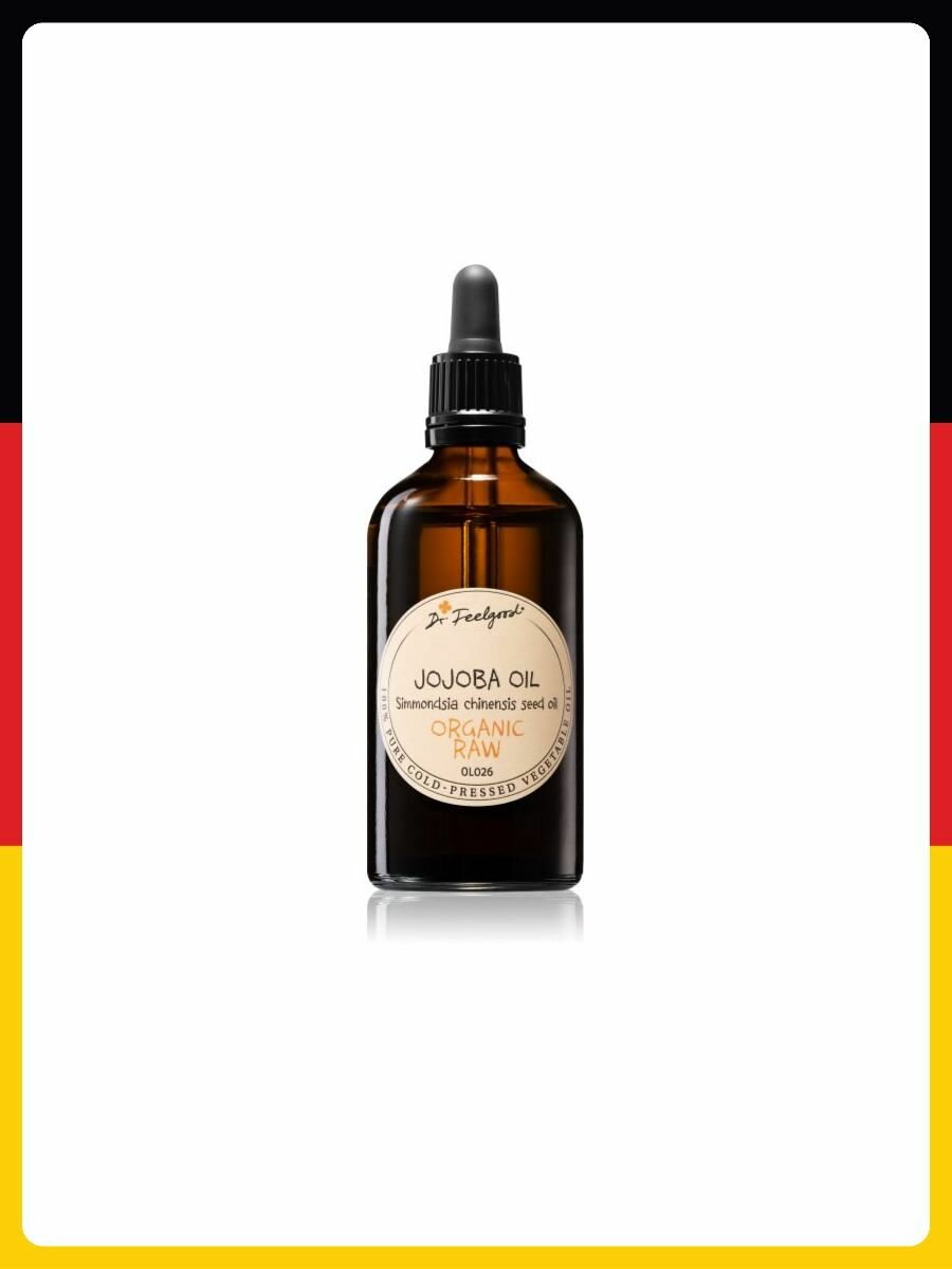 Масло косметическое Dr. Feelgood Organic and Raw Jojoba Oil for all skin types, 100 мл