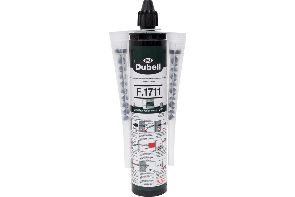 Анкер химический EMS DUBELL F.1711 PRO, 300 мл, для бетона, без запаха