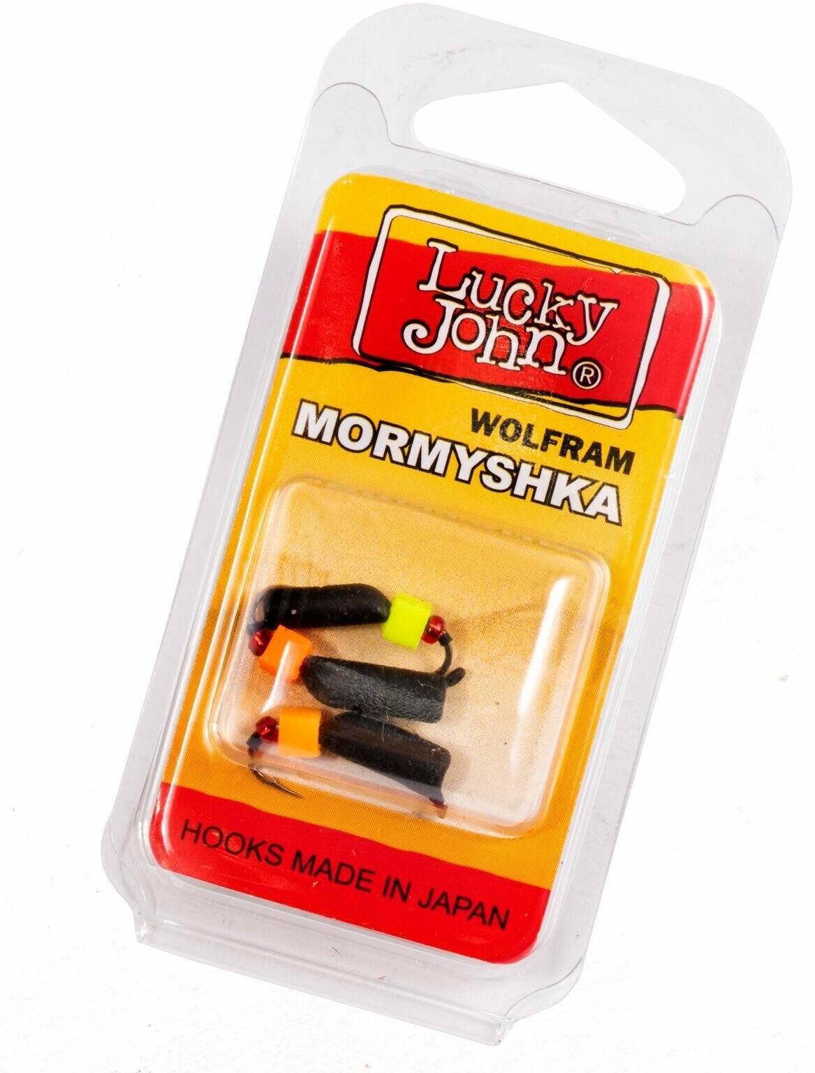 Мормышки вольфрамовые Lucky John с петелькой 3 шт. , набор № 27 столбик безнасадочный с флуоресцентным кубиком