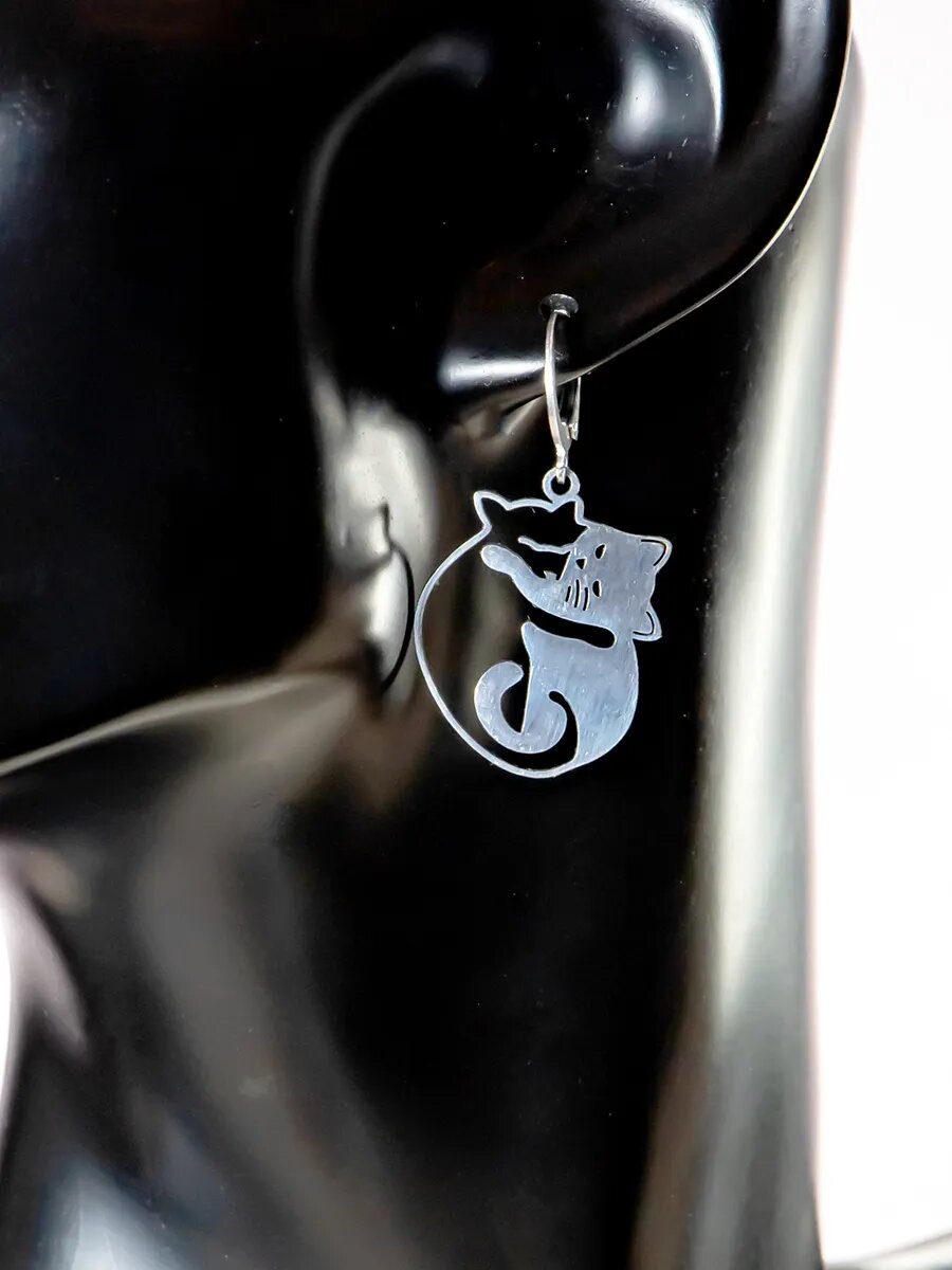 Серьги двусторонние