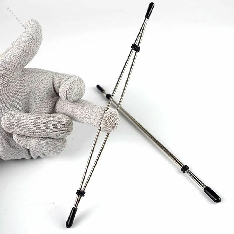 Регулируемый зажим для сосков со стальными стержнями БДСМ-игра с сосками и клитором Секс-игрушки