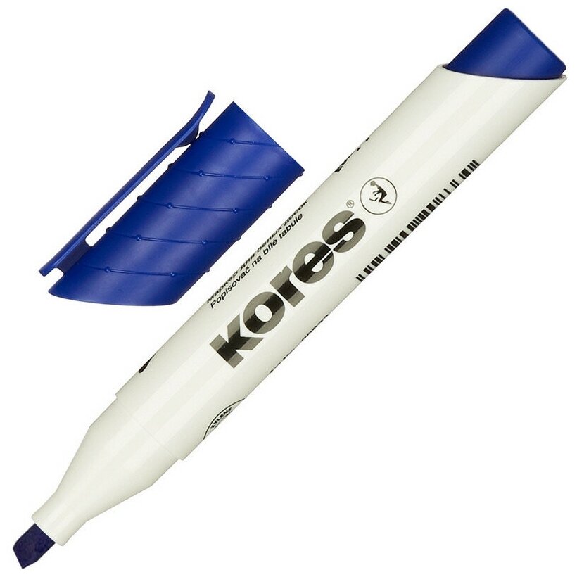 Маркер для досок Kores 20853 синий (толщина линии 3-5 мм) 867784