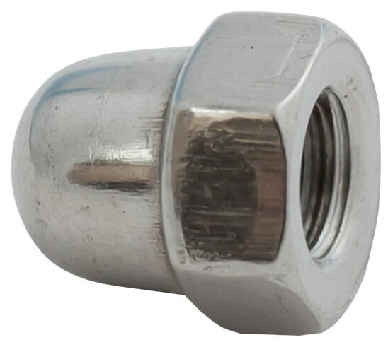 Гайка колпачковая DIN 1587 M10, 2 шт, резьба метрическая, крепежная деталь для сборки узлов