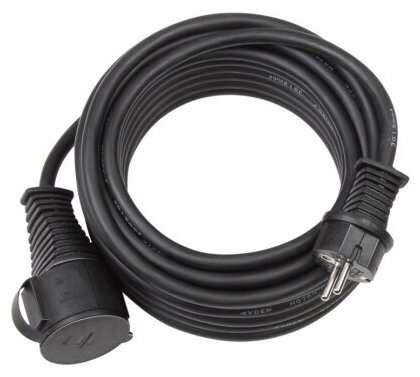 Удлинитель-переноска 25 м Brennenstuhl Extension Cable,1 розетка, кабель черный, 3G1,5 (1167820)